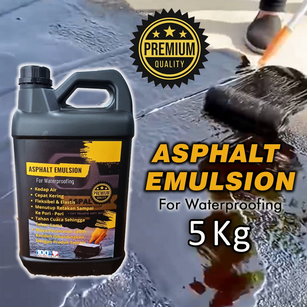 Jual Aspal Cair Waterproofing Cat Pelapis Anti Bocor Asphalt Emulsion ...