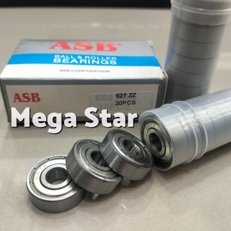 Jual BEARING 627 ZZ ( tutup besi ) ASB ORIGINAL | Shopee Indonesia