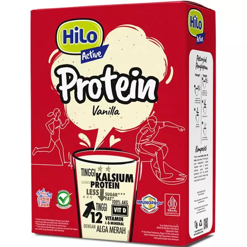 Jual HiLo Active Vanilla Susu Tinggi Kalsium 200 g | Shopee Indonesia