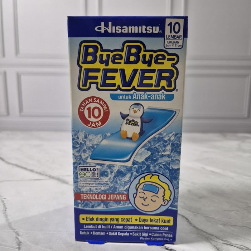 Jual Bye Bye Fever Anak 10 jam Box isi 10's - koyo pereda demam anak ...