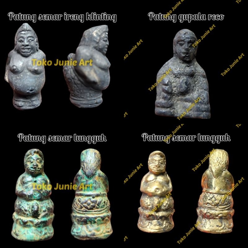 Jual Patung Semar Warna Emas Gold Dan Hitam Antik Bahan Kuningan Asli ...