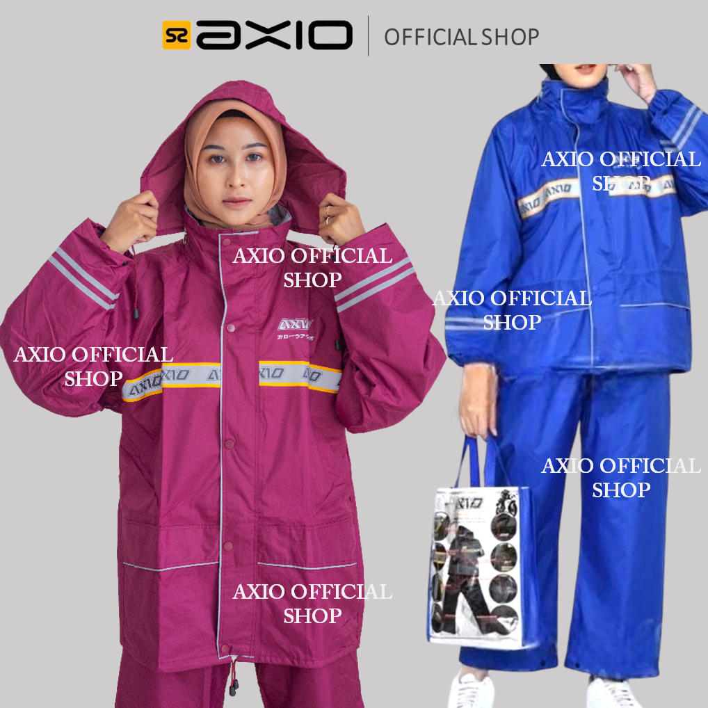 Jual Jas Hujan AXIO Europe Pria Wanita Original Mantel Hujan Setelan ...