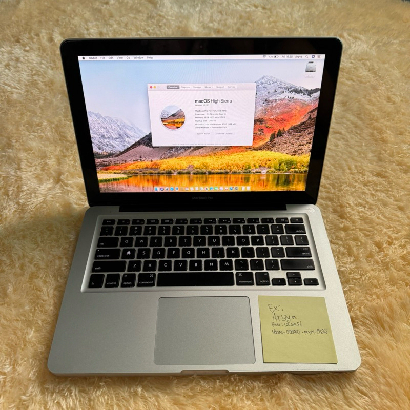 Jual Laptop MacBook Pro 2012 13-inch i5 8GB RAM 256GB SSD MacBook Murah ...