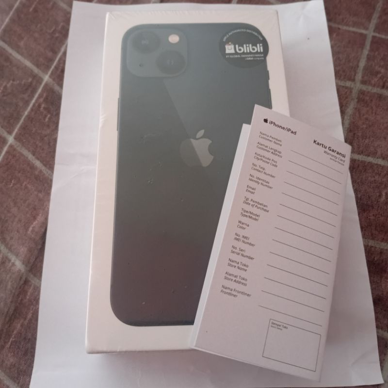 Jual iPhone 13 128GB New BNIB Garansi Resmi Indonesia | iP 13 Midnight | Shopee Indonesia