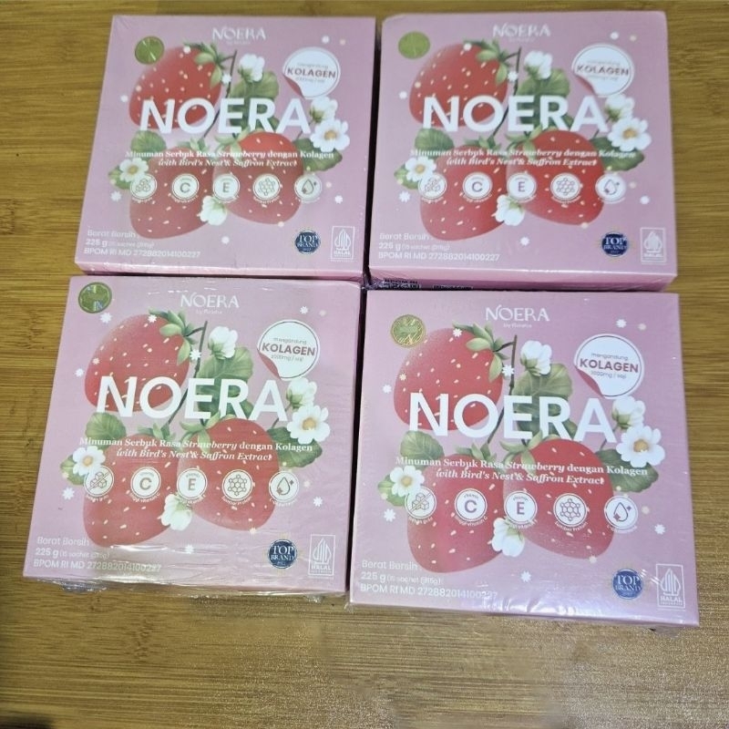 Jual Paket 4 Box Noera Collagen Drink (Perbox Isi 15 Sachet) New ...