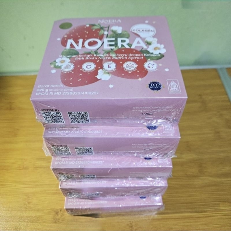 Jual Paket 5 Box Noera Collagen Drink (Perbox Isi 15 Sachet) New ...