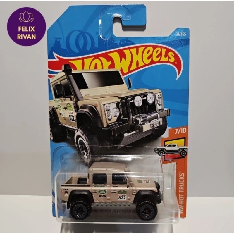 Jual Hot Wheels 75 Land Rover Defender Double Cab Cream | Shopee Indonesia