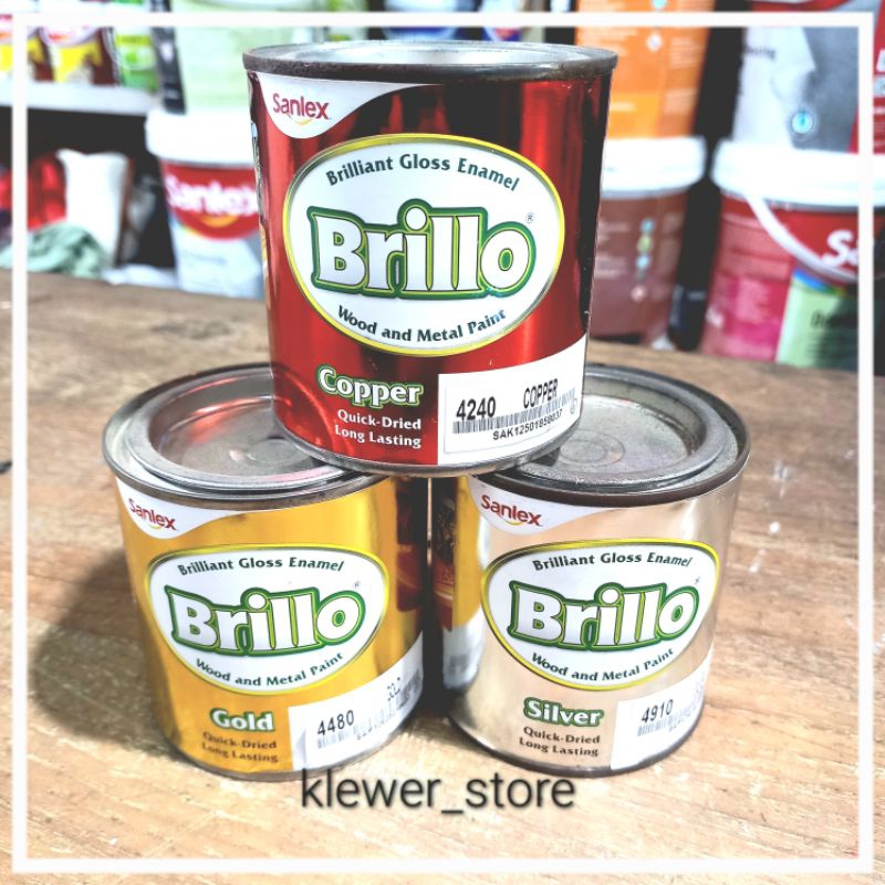 Jual Baru..!! Cat Kayu dan Besi Brillo / Cat emas tembaga silver ...