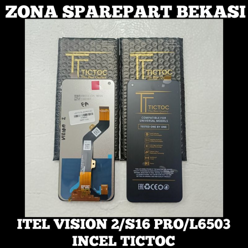 Jual LCD + TS ITEL VISION 2/S16 PRO/L6503 INCEL TICTOC | Shopee Indonesia