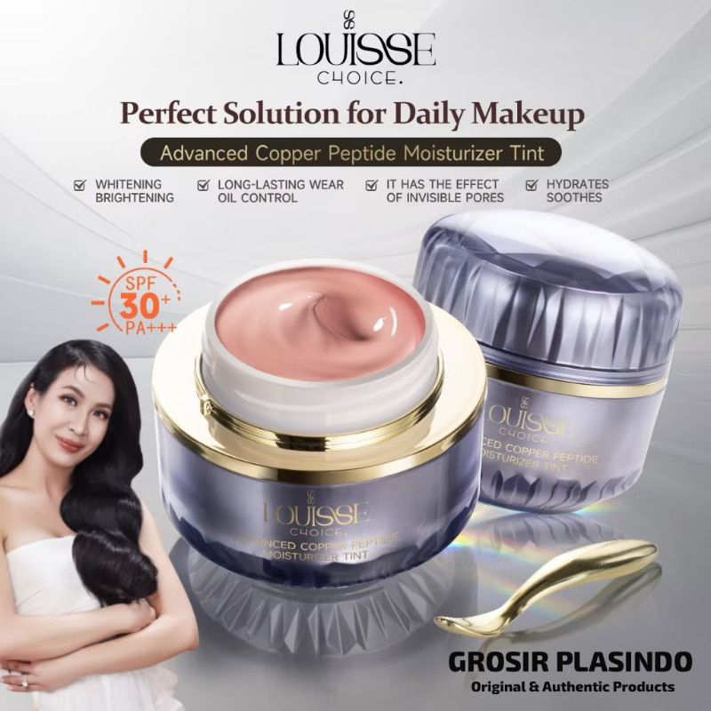 Jual [DIJAMIN ORIGINAL] [FLAWLESS SUNCU] LOUISSE CHOICE Advanced Copper Peptide Moisturizer Tint ...