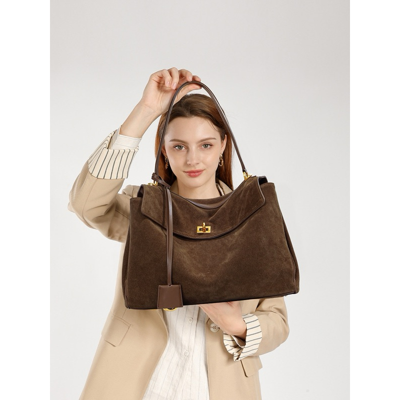 Jual MOANNA Suede Rodena Bag Mix Leather GENUINE Leather KULAS | Shopee ...
