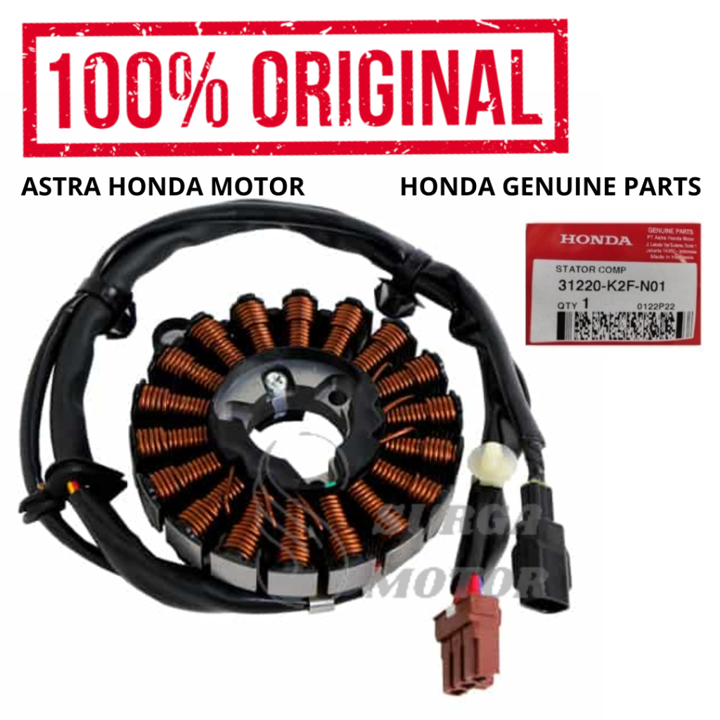 Jual Spull Stator Comp Scoopy K2F Pertama Tahun 2020 Original Honda AHM 31220-K2F-N01 Spool Spul ...