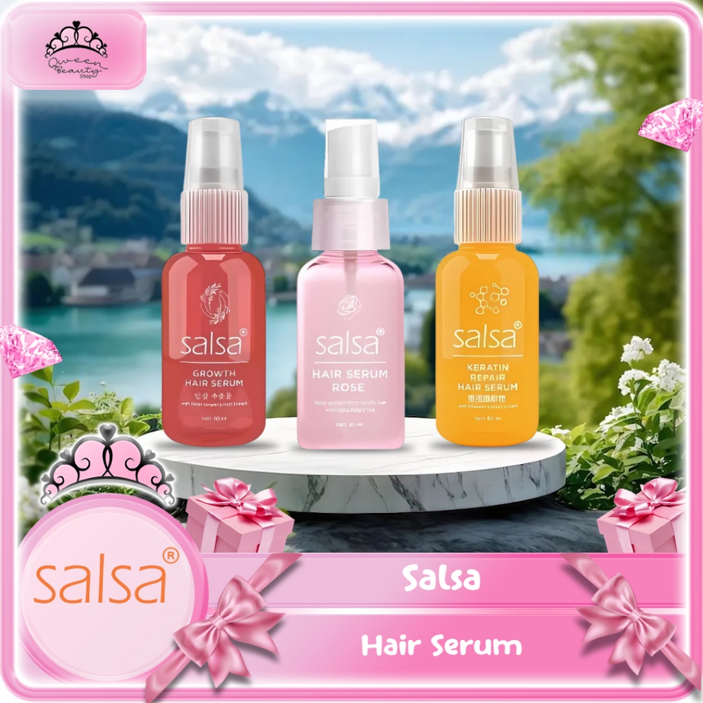 Jual (ADA BUNDLING ) [ QWEEN ] SALSA Hair Serum Rose / Keratin Repair ...