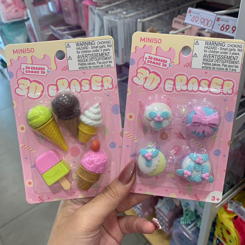 Jual Miniso 3D Eraser Collection Delicious Dessert (A) Stationery ...