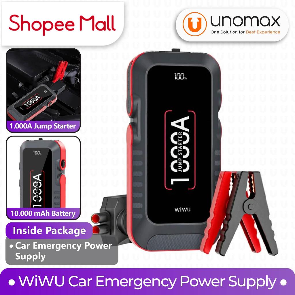 Jual Jump Starter WiWU Car Emergency Power Supply Jumper Power Bank 10000mAh 1000A 12V Multi ...