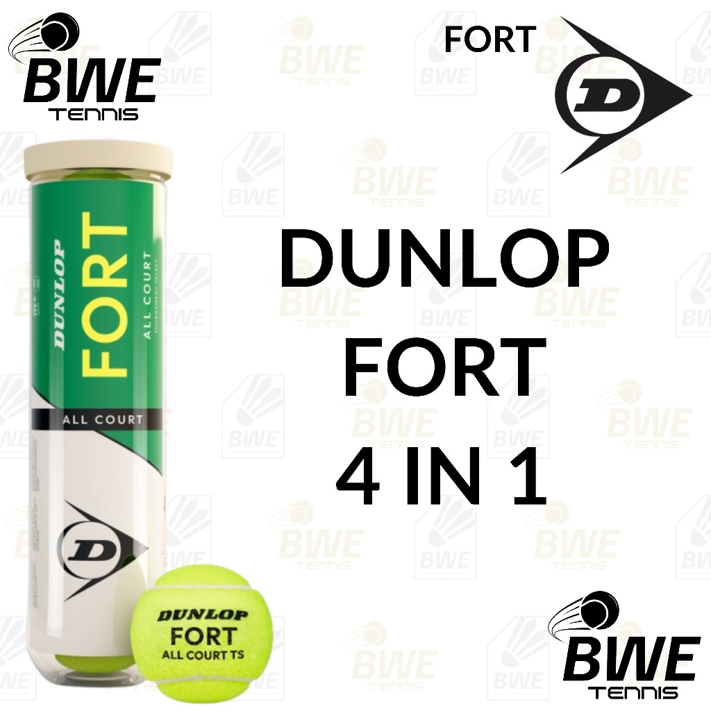 Jual DUNLOP FORT ALL COURT ISI 4 - BOLA TENNIS 100% ORIGINAL | Shopee ...