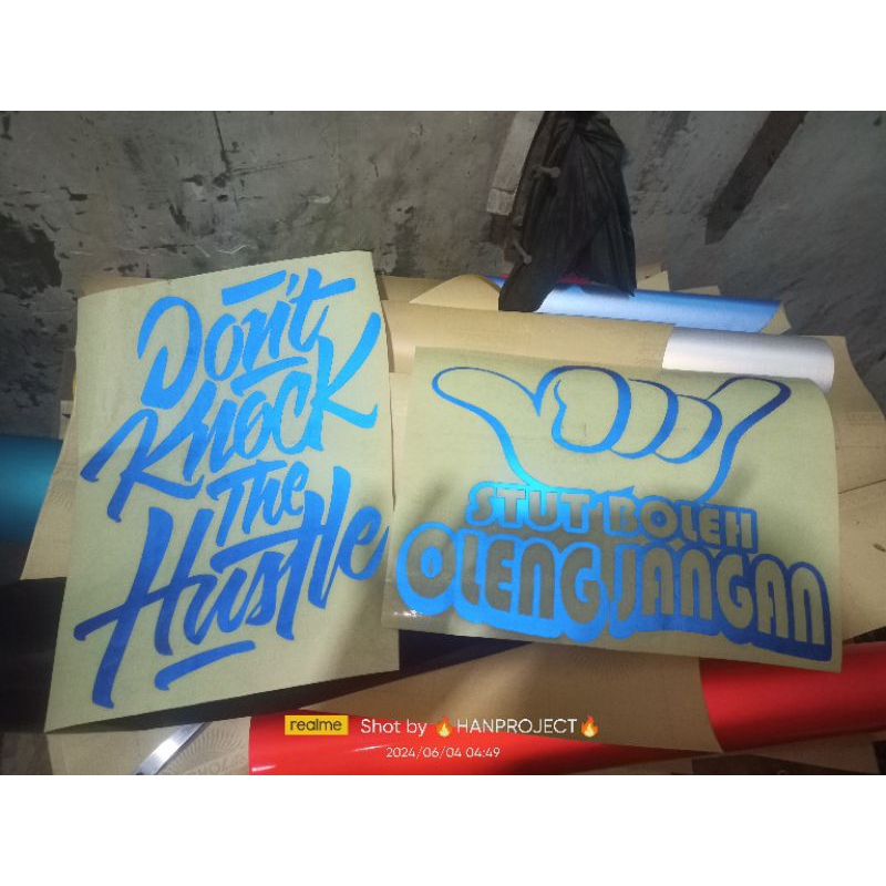 Jual sticker cutting terbaru bahan menyalaaaaa ( produk khusus ...