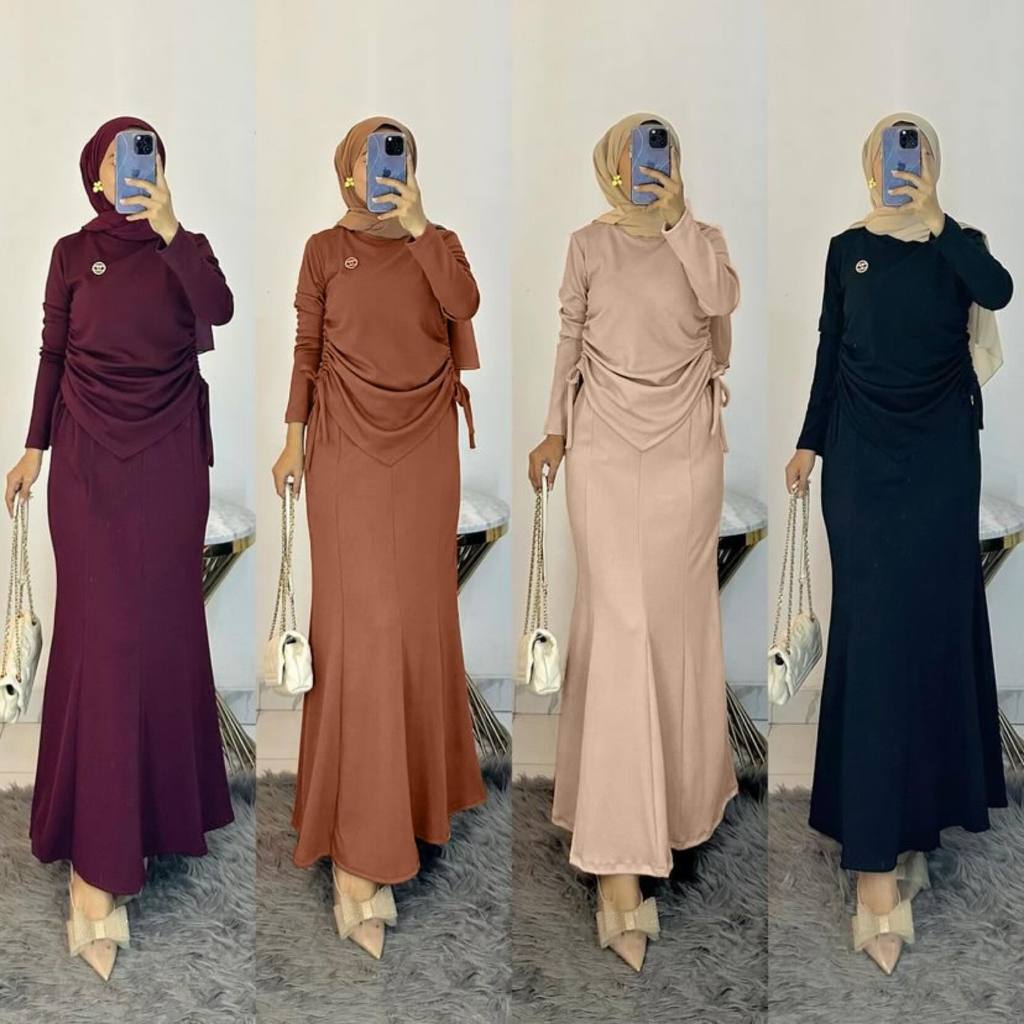 Jual Bellania Set Soft Knit PREMIUM Setelan Baju & Rok Casual Korean ...
