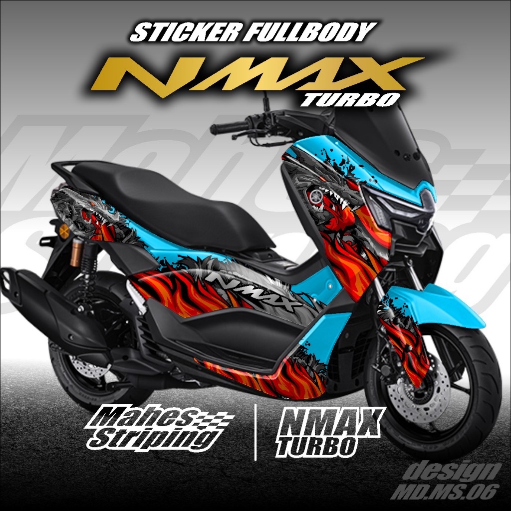 Jual (COD) Decal Sticker Yamaha NMAX TURBO - Stiker NMAX NEW 2024 Full ...