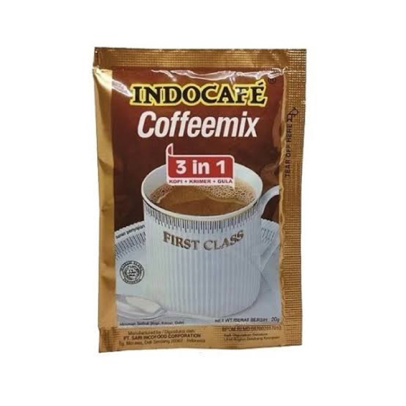 Jual kopi INDOCAFE COFFEEMIX sachet 20 GR / RENCENG | Shopee Indonesia