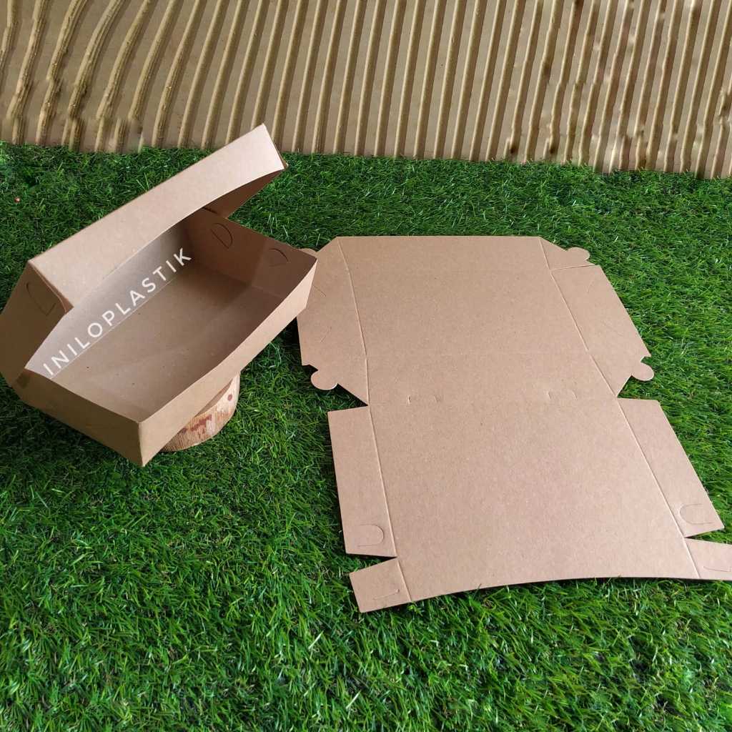 Jual Paper Lunch Box Size L Brown / Box Kertas Ekonomis Cokelat Besar ...