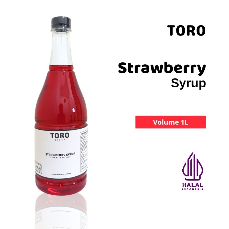 Jual TORO Strawberry Syrup 1 Liter ( Sirup Rasa Stroberi ) | Shopee ...