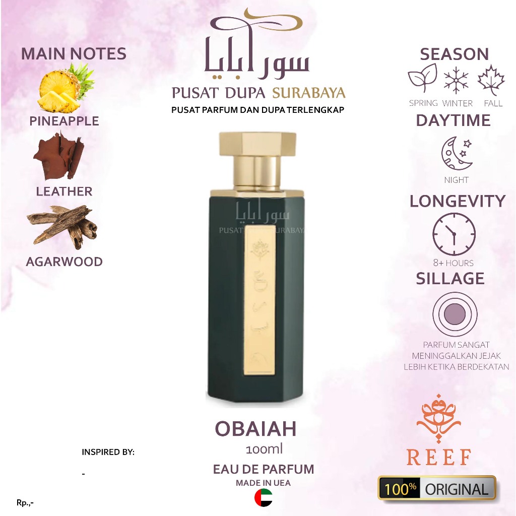 Jual Parfum Arab Premium Arabs of Obaiah by Reef | Shopee Indonesia