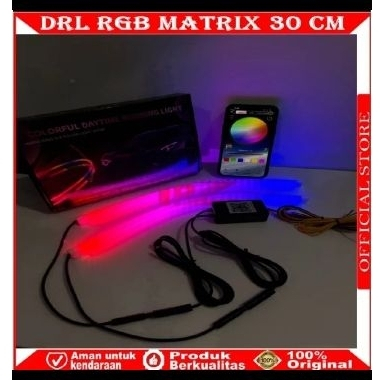 Jual ampu LED DRL Alis Flexibel WRGB APP Bluetooth 30 45 60cm Welcome ...