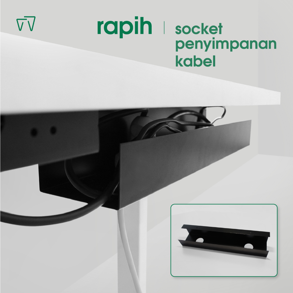 Jual Socket Penyimpanan Kabel Cable Management Tray KANATA+ | Shopee ...