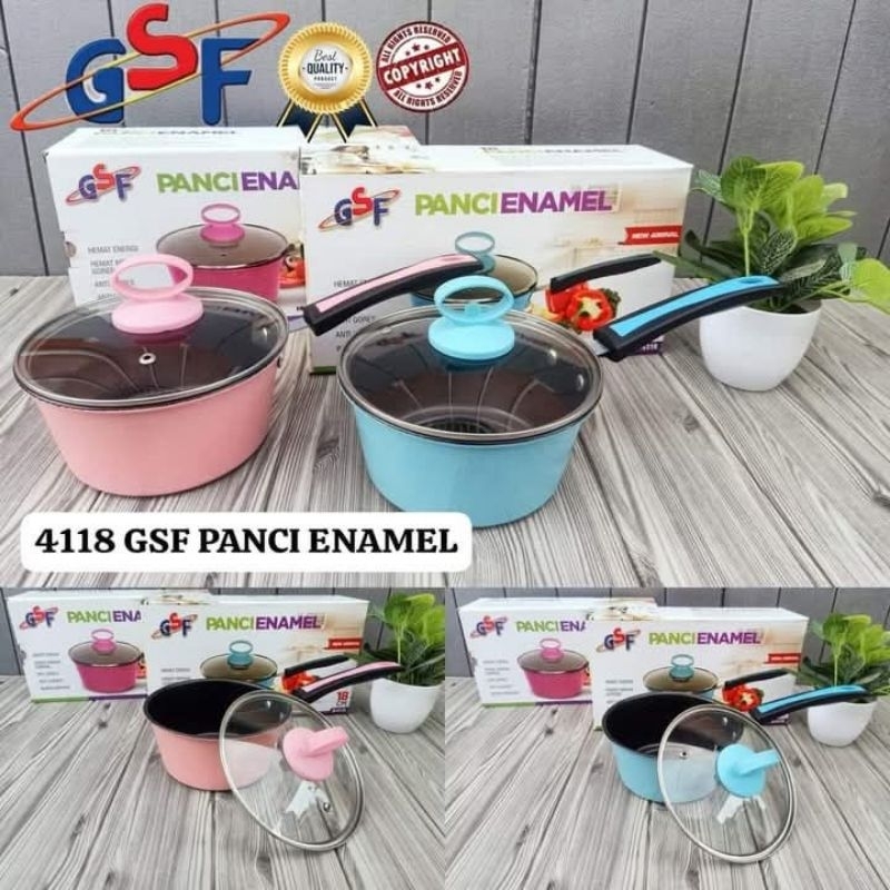 Jual PANCI SUSU ENAMEL GSF 18CM | Shopee Indonesia