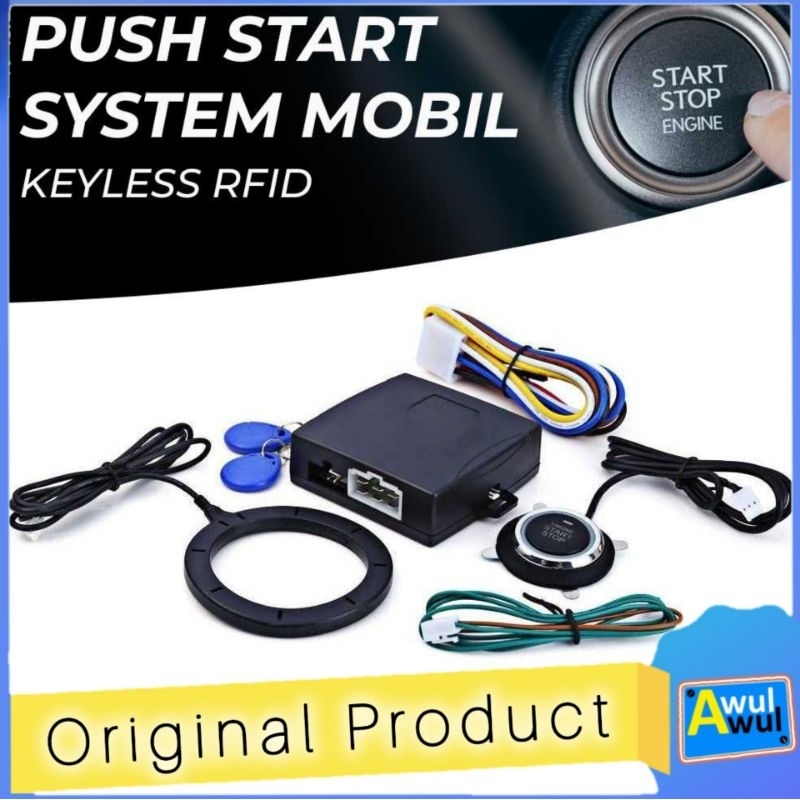 Jual Tombol Start Stop Engine Button with RFID Lock System (Sistem ...