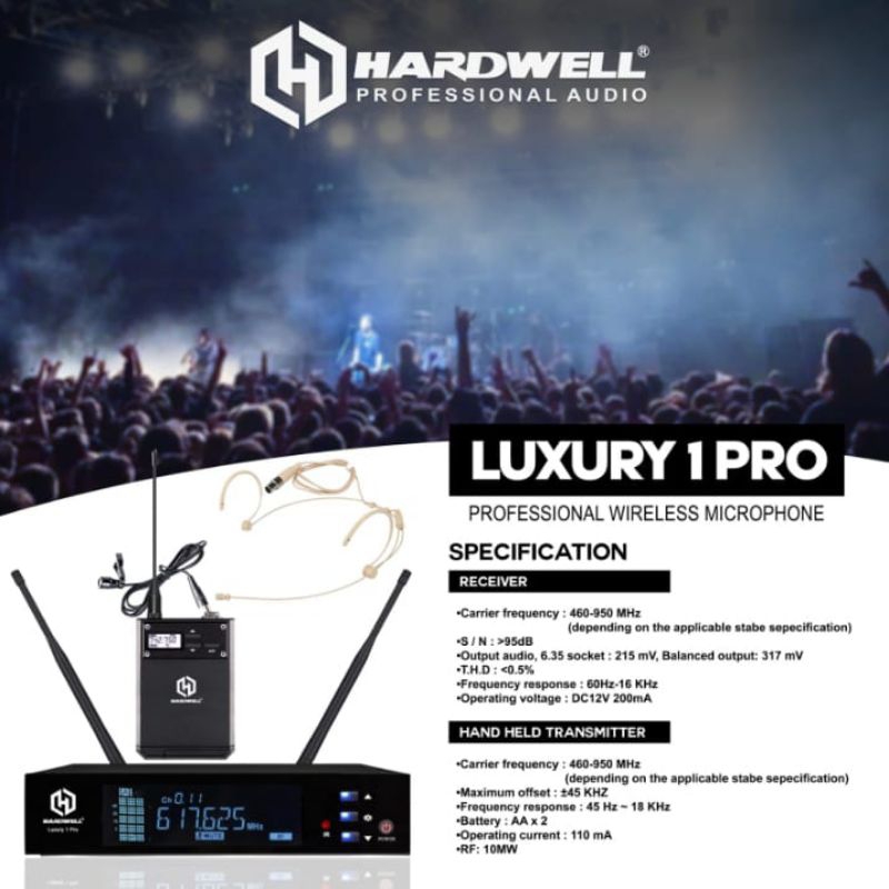 Jual Mic Wireless Hardwell LUXURY 1 Pro Original Single Mic Clip on ...