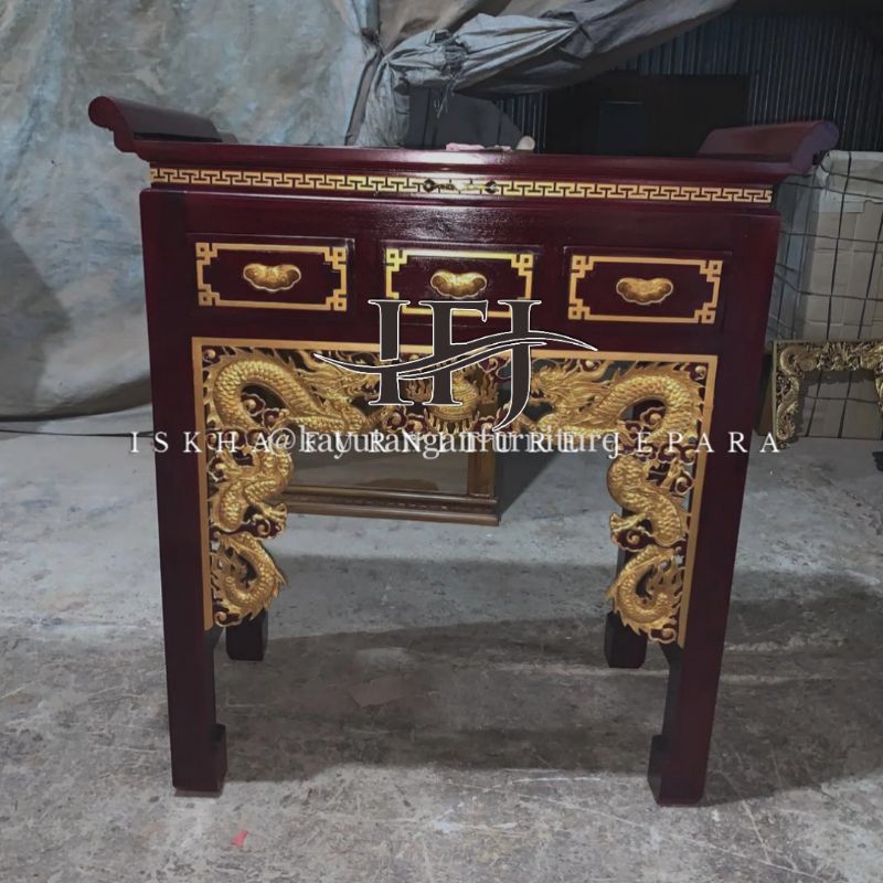 Jual MEJA ALTAR UKIR NAGA_MEJA SEMBAYANG JATI_MEJA DEWA JEPARA | Shopee ...