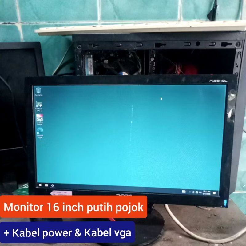 Jual Monitor 16 inch Minus sedikit putih pojok masih layak pakai ...