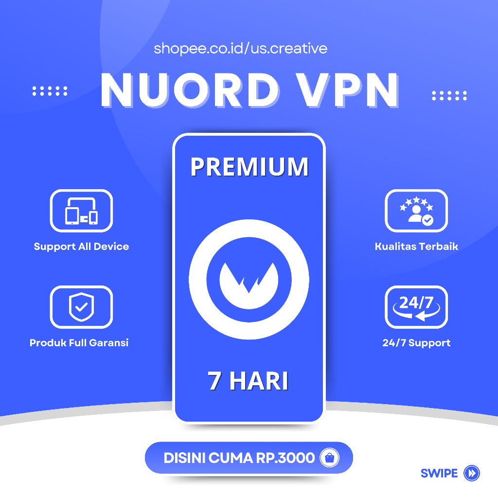 Jual [PROMO[ NUORD VPN 14 HARI PREMIUM BERGARANSI | Shopee Indonesia