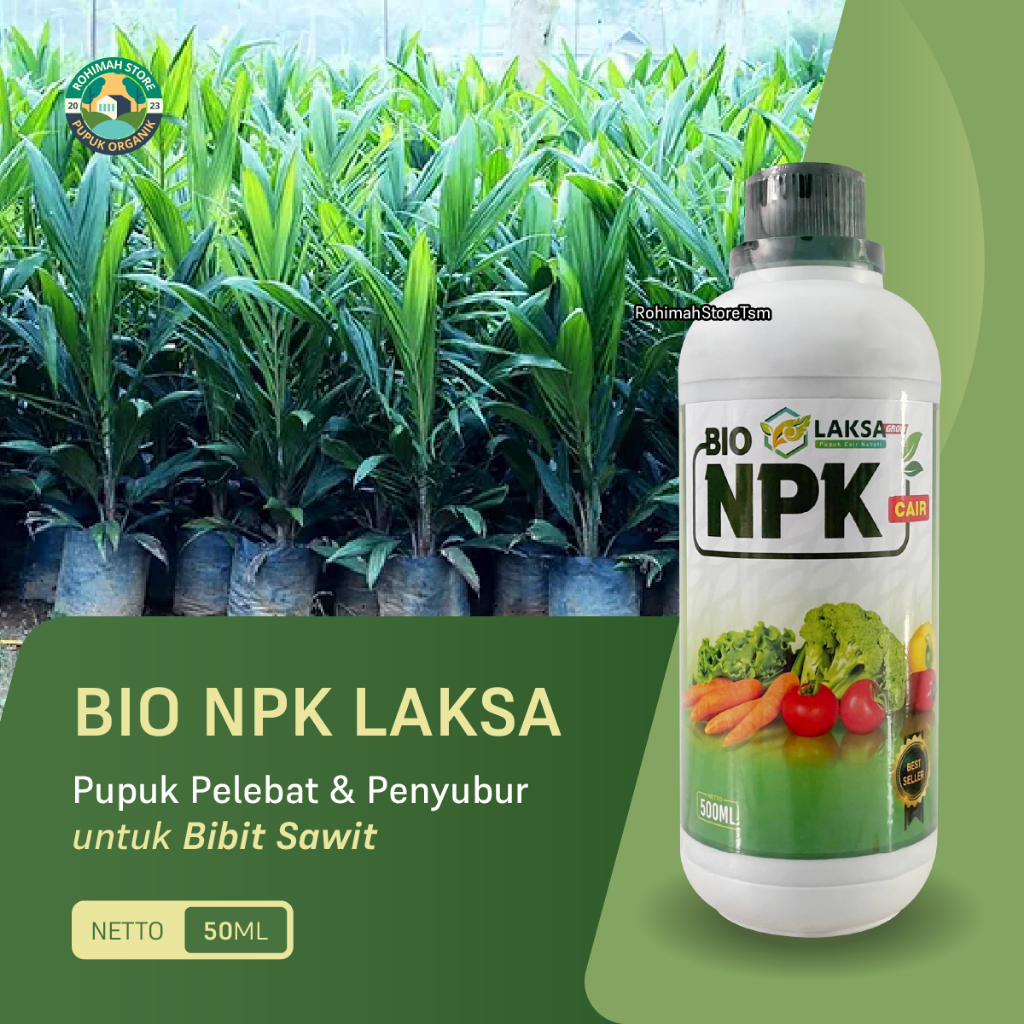 Jual pupuk pelebat penyubur bibit kelapa sawit NPK LAKSA umbi dan buah - melebatkan tanaman ...