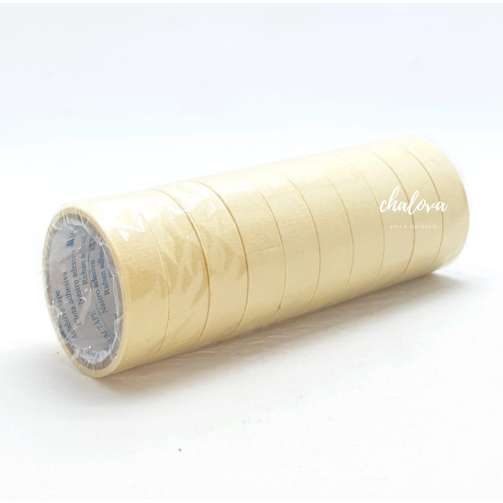 Jual [SLOP] ISOLASI KERTAS 3/4 INCH MILLENIUM ISI 10 PCS / MASKING TAPE ...