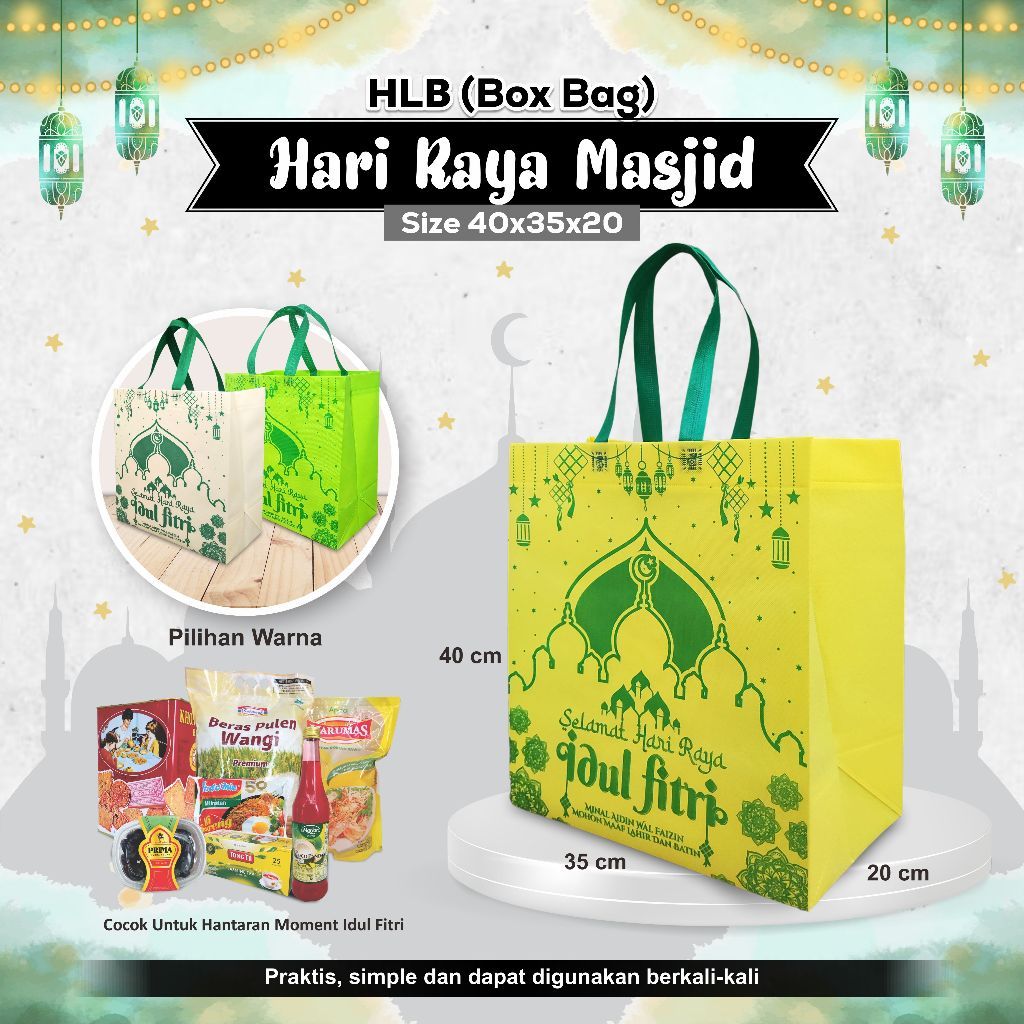 Jual Tas Hampers Lebaran Jumbo Goodie Bag Idul Fitri Tas Parcel Lebaran ...