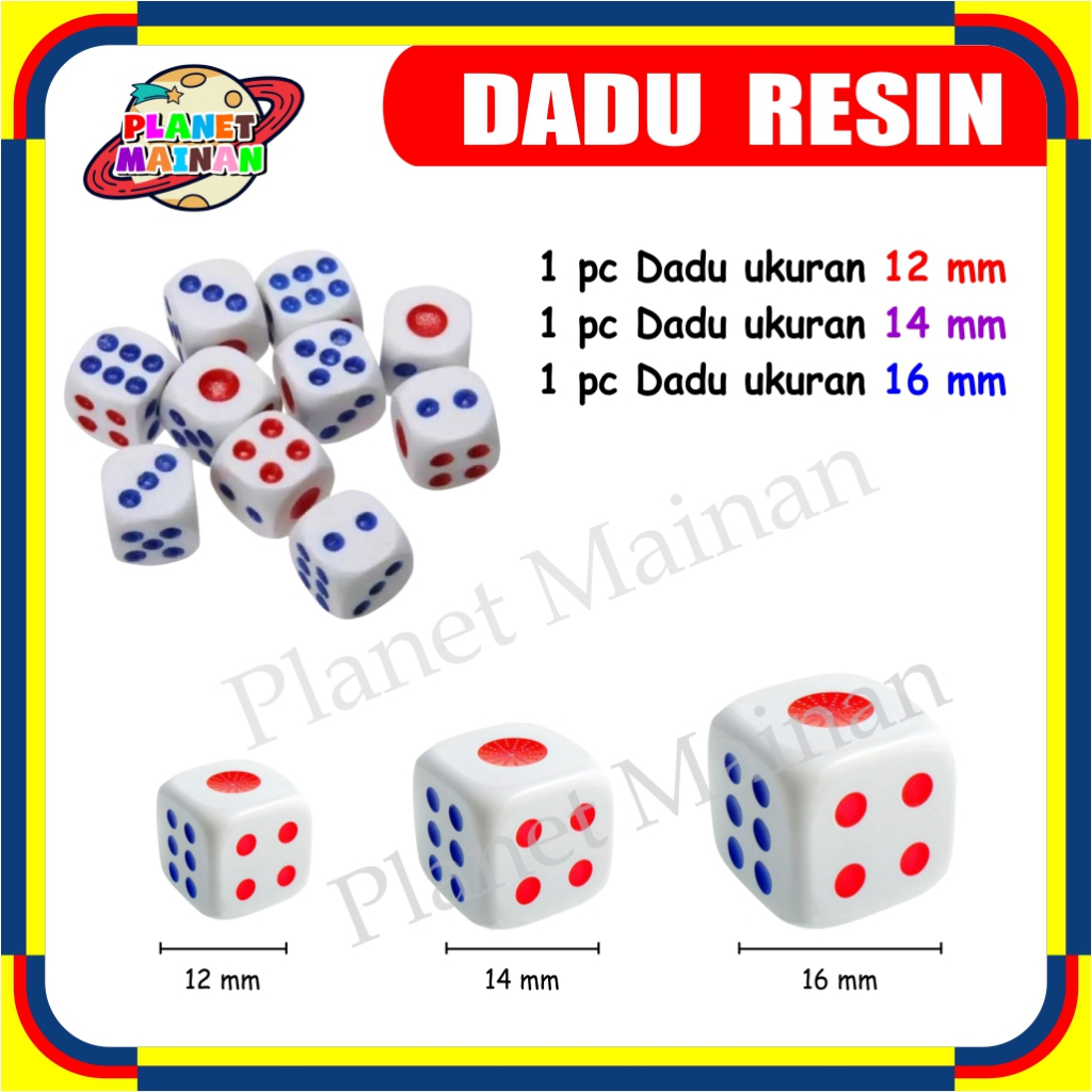 Jual Dadu / Dice Mainan Dadu PVC Board Game | Shopee Indonesia