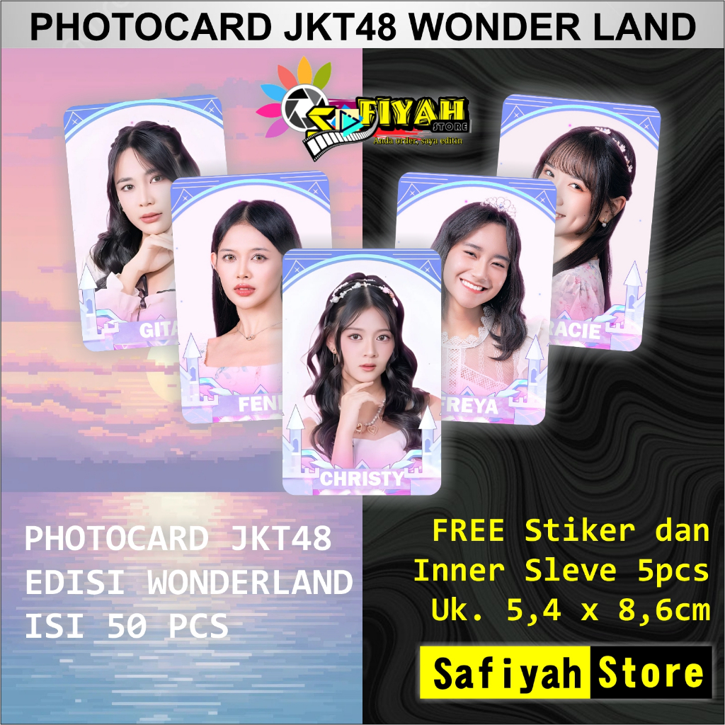Jual Photocard JKT48 edisi Profil Pict - Wonder land JKT48 (Spesial Aniversary ke-13) isi 50 Pcs ...