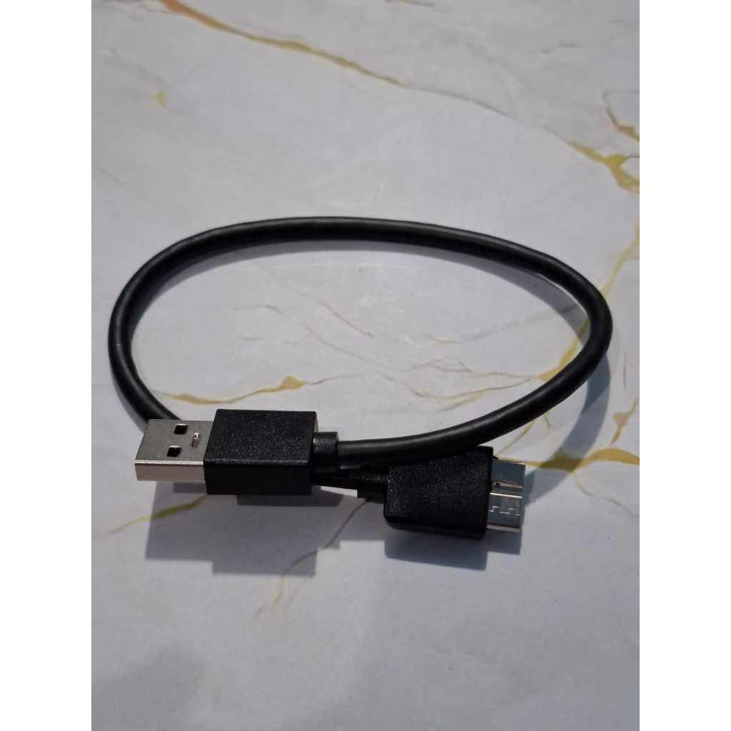 Jual Kabel Data Hardisk Eksternal atau External USB 3.0 30CM | Shopee ...