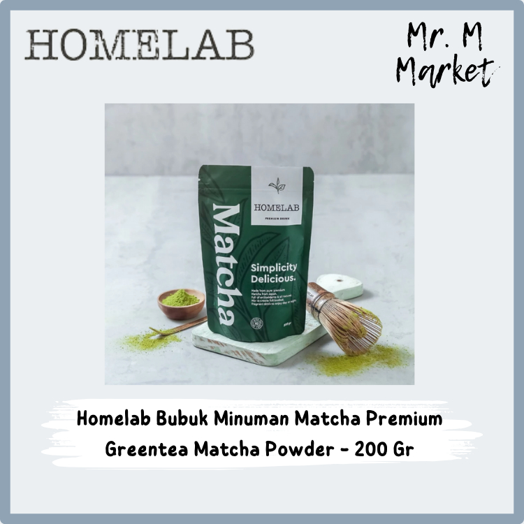 Jual Homelab Bubuk Minuman Matcha Premium / Mr M Market Greentea Matcha ...