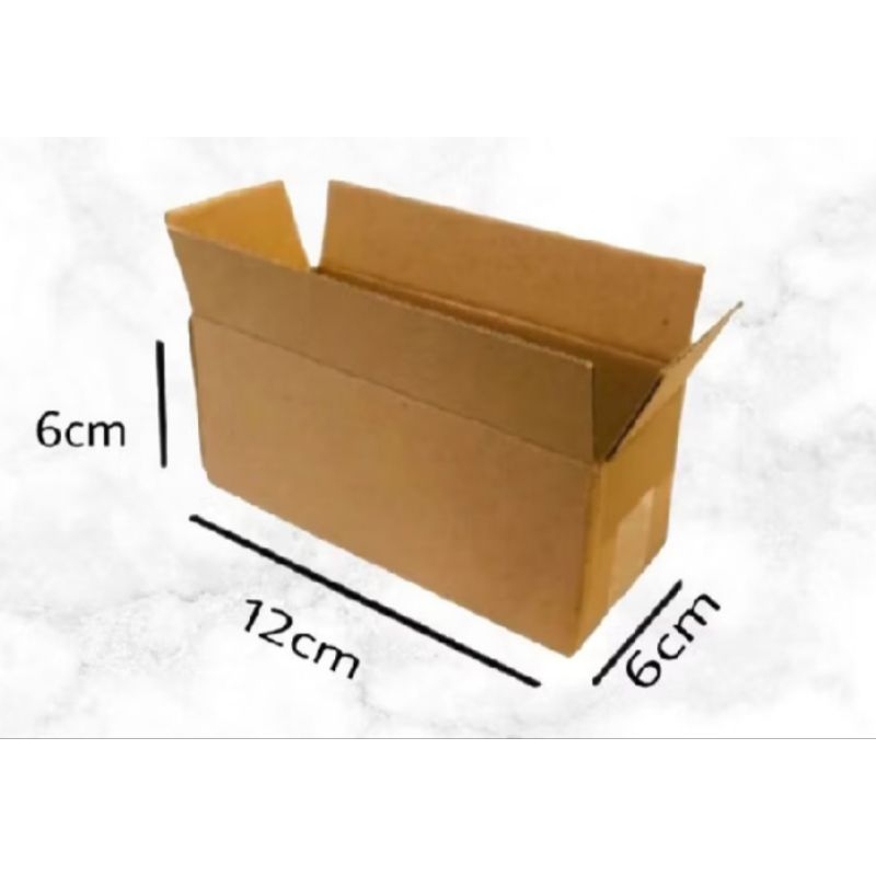 Jual kardus packing box karton polos kotak kecil murah ukuran 12 x 6 x ...