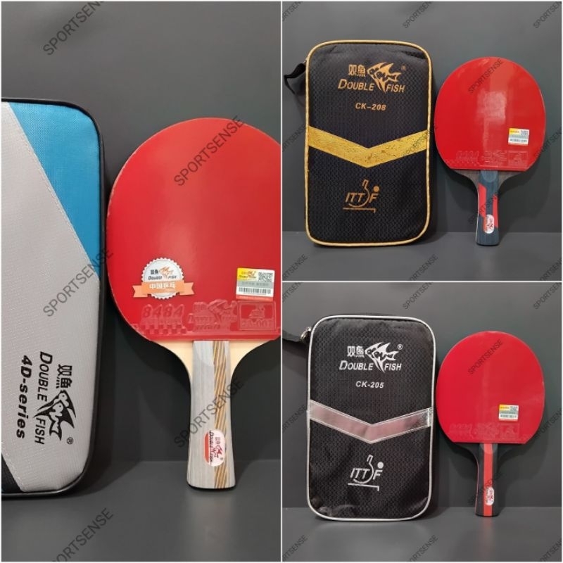 Jual Bat Bet Bad Pingpong Tenis Meja Double Fish 3D 4D CK 205 208 Original Bonus Cover | Shopee ...