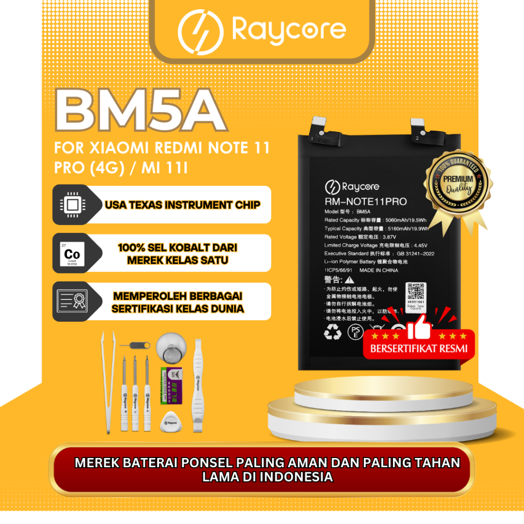 Jual Raycore - Baterai BM5A FOR REDMI NOTE 11 PRO ( 4G ) / XIAOMI MI ...