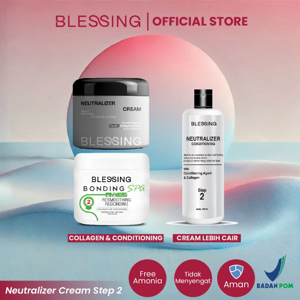 Jual BLESSING Neutralizer Cream 500 Gr Step 2 | Neutral Cream | Neutral ...