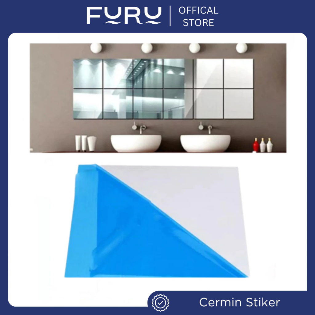 Jual FURU Stiker Kaca Sticker Cermin Ukuran 15x15 | Shopee Indonesia