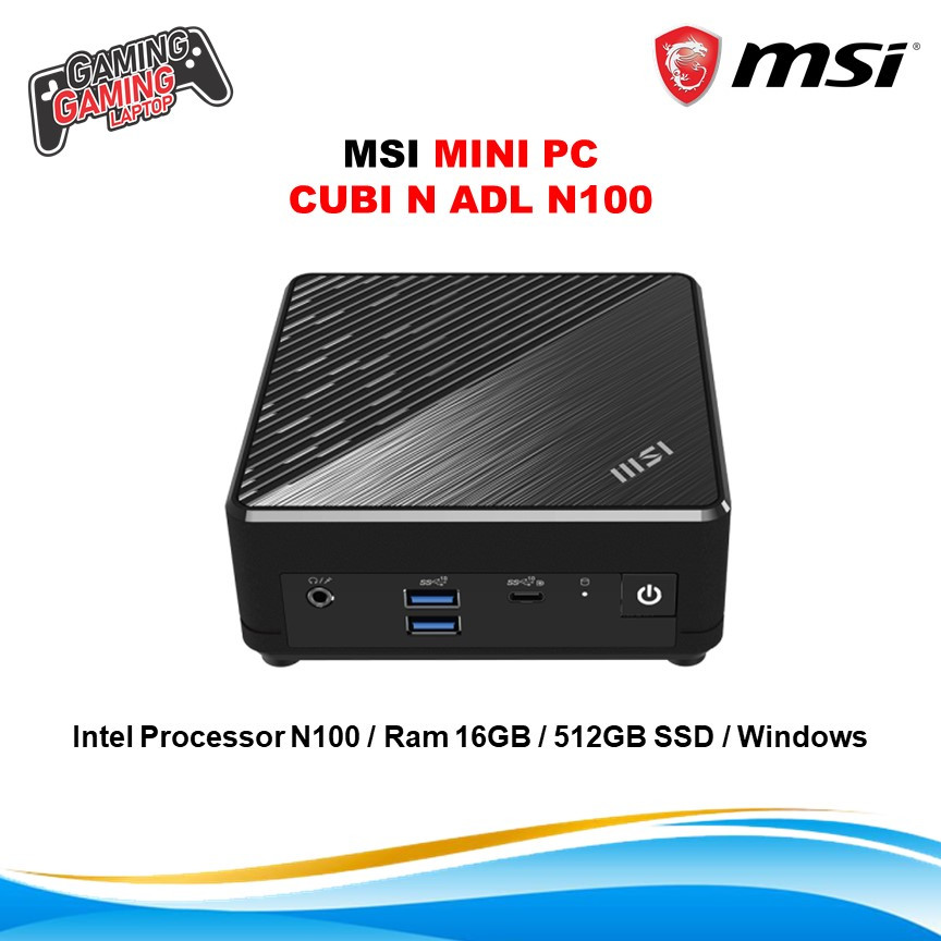 Jual MSI Mini PC Cubi N ADL N100 Fullset Windows 11 Pro + Ram + SSD ...