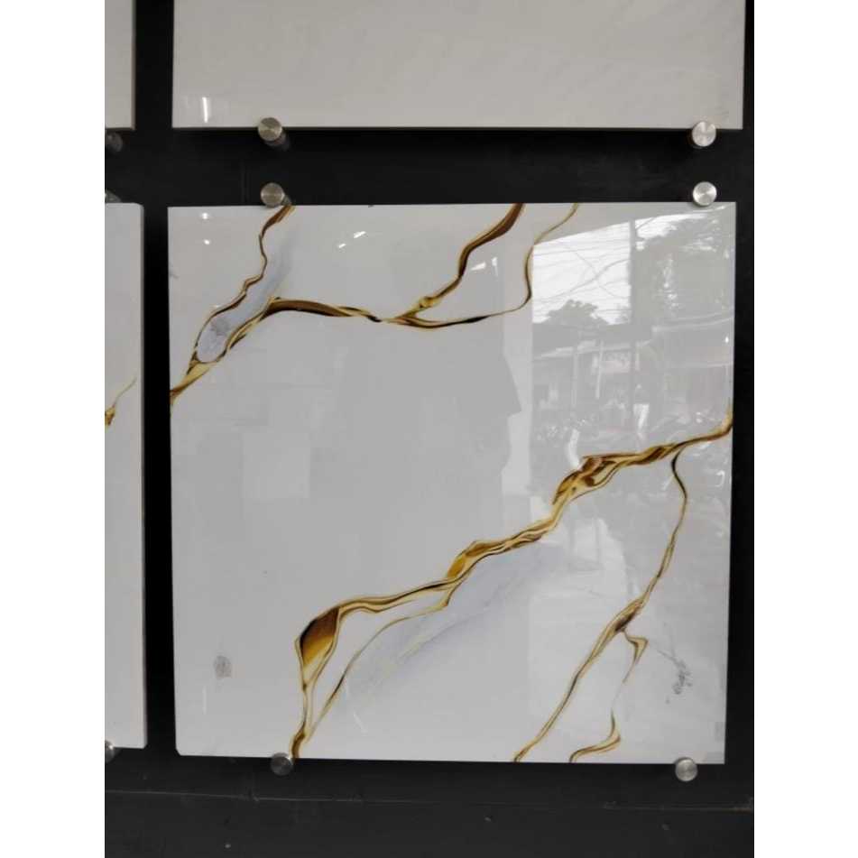 Jual GRANIT LANTAI PUTIH CORAK EMAS UKURAN 60X60 GLAZE POLISHED | ARNA ...