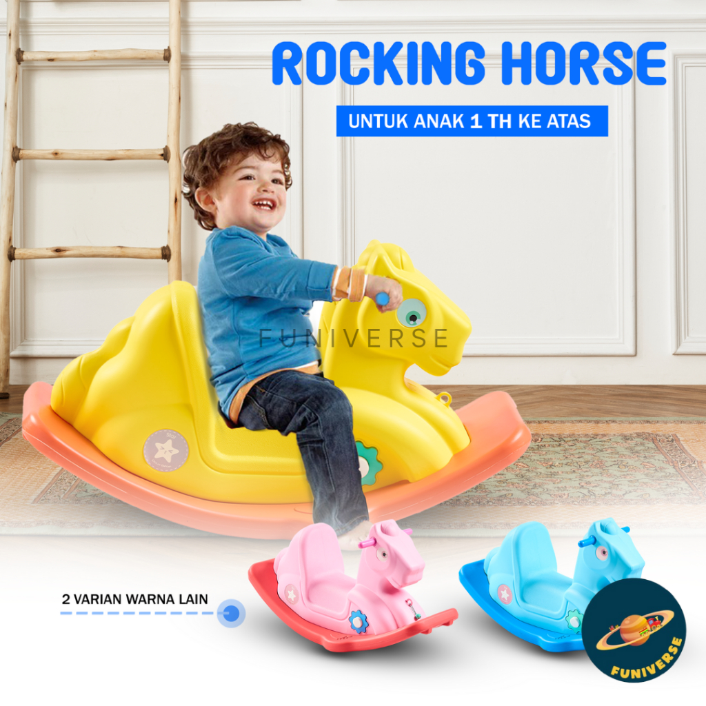 Jual MAINAN KUDA GOYANG ANAK - KUDAAN ANAK KARAKTER KUDA KLASIK KUAT ...